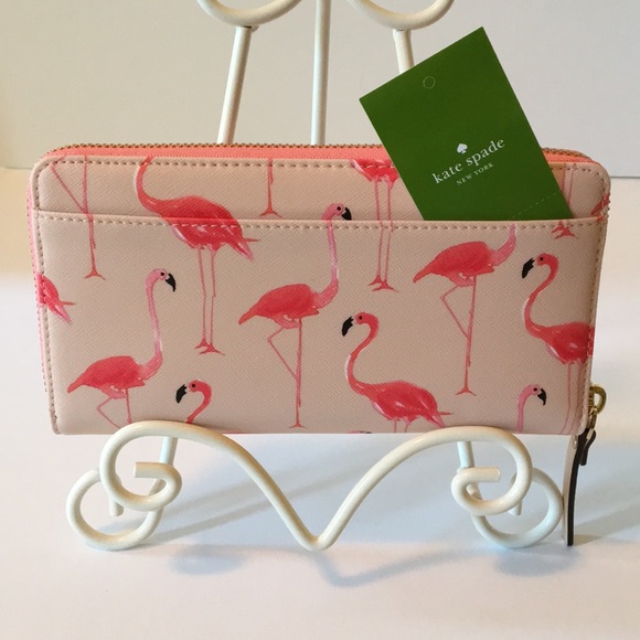kate spade | Bags | Kate Spade Flamingo Zip Around Wallet | Poshmark